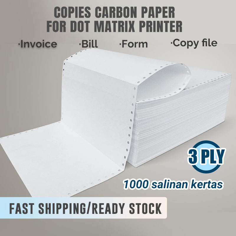 Grozziie Dot Matrix Printer, 1+5 Copies 241MM Carbon Paper; USB ...